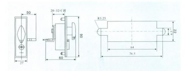 MS505 switchboard cabinet electrical panel door lock small key lock ...