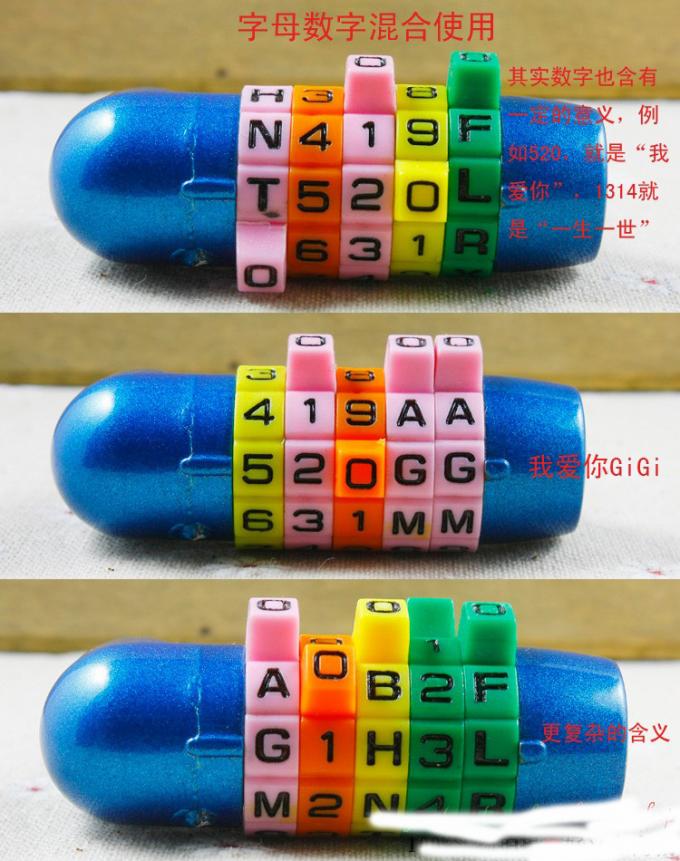 5 Digital English letter Password locks DIY English alphabet ...