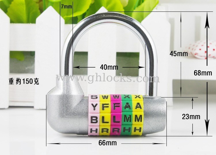 5 Digital English letter Password locks DIY English alphabet ...