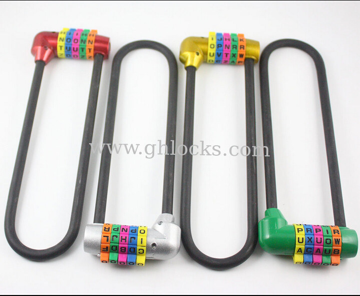 5 Digital Extended Long Bar English Letter Password lock Long anti ...