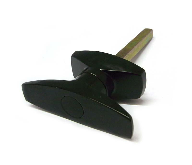 Black T Handle Latch Lock with Long Bar for Equipment Cabinet Door ...